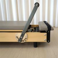 China Foldable Wood Pilates Reformer 237x61x28cm Portable Home Eco Friendly Professional Fitness Equipment for sale