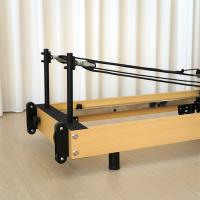 China Jaalee Portable Foldable Wood Pilates Reformer 237x61x28cm for Studio Gym for sale