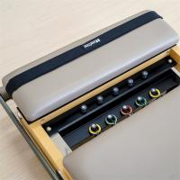 China Jaalee Portable Foldable Wood Pilates Reformer 237x61x28cm for Studio Gym for sale