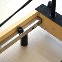 China Jaalee Portable Foldable Wood Pilates Reformer 237x61x28cm for Studio Gym for sale