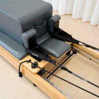 China Wooden Adjustable Folding Pilates Reformer 237x61x28cm Portable Home Gym Fitness Equipment for sale