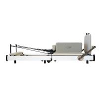 China Jaalee Wood Pilates Reformer 237x61x28cm Custom Color Foldable Equipment Kit with Mat Towel for sale