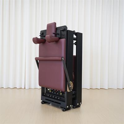 China Foldable Plywood Pilates Reformer 237x61x28cm for Home Gym Commercial Use Custom Color for sale
