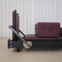 China Jaalee Adjustable Folding Pilates Reformer 237x61x28cm Beech Plywood Home Yoga Studio for sale