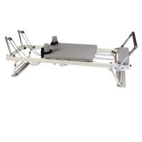 China Foldable Pilates Cadillac Reformer with Sliding Track 220cm Steel Frame Home Gym Equipment for sale