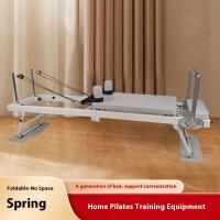 China Foldable Pilates Cadillac Reformer with Sliding Track 220cm Steel Frame Home Gym Equipment for sale