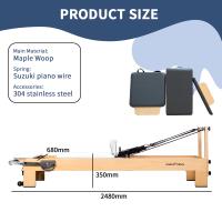 China Maple Wood Pilates Reformer Exercise Portable Yoga And Exercise Studio Machine for sale