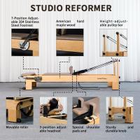 China Portable Maple Wood Pilates Equipment with Mat for Studio and Body Pilates Machine 2480x680x350mm for sale