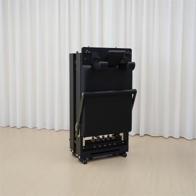 China Pilates Commercial Wooden Folding Reformer Gym Studio Portable Equipment 180cm for sale