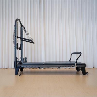 China Aluminum Alloy Full Track Pilates Reformer with Half Tower 2200x740x2030mm CE Certified for sale