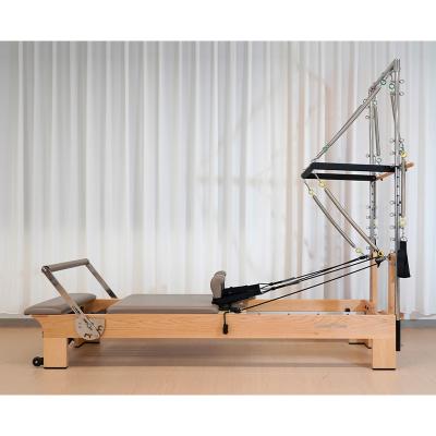 China Dual Use Half Height Pilates Frame Two In One Fitness Equipment Maple Wood 2480x680x2015mm for Gym for sale