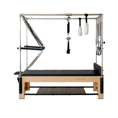China Professional Maple Wood Trapeze Pilates Full Tower Cadillac Studio Adjustable Equipment for sale