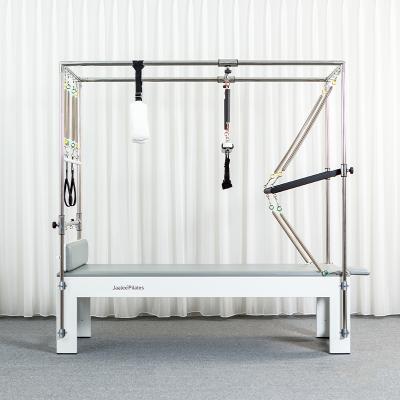 China Personal Customizable Commercial Pilates Reformer Cadillac Wood Equipment 2150x700x2160mm Studio Use for sale