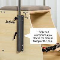 China Maple Wood Pilates Reformer Machine Metal Wunda Chair Combo 750x600x1100mm Home Yoga Fitness for sale