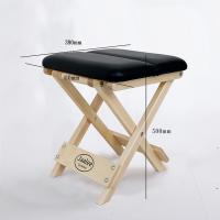 China Jaalee Portable Folding Pilates Chair 40x40x47.5cm Wooden Yoga Stool Bench for Gym for sale