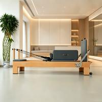 China Jaalee Portable Beech Wood Pilates Reformer 2540x680x400mm Custom Logo OEM ODM for sale