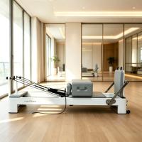 China Jaalee Wholesale Beech Wood Pilates Reformer Machine 2250x630x300mm Home Gym Equipment for sale