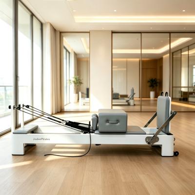 China Jaalee Wholesale Beech Wood Pilates Reformer Machine 2250x630x300mm Home Gym Equipment for sale