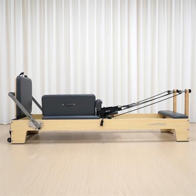 China Custom Wood Pilates Reformer Fitness Training Machine 2480x680x350mm Studio Equipment for sale