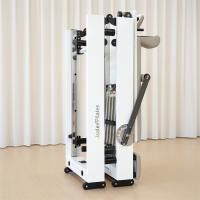 China Beech Wood Expandable Legs Folding Bed Home Pilates Reformer Machine Foldable for sale