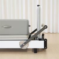 China Training Exercise Maple Folding Reformer Durable Wood Foldable Pilates Reformer for sale