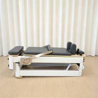China Portable Aluminum Alloy Pilates Reformer 235x68x29cm Durable Steel Oak Core Bed for Home Gym Yoga Fitness for sale