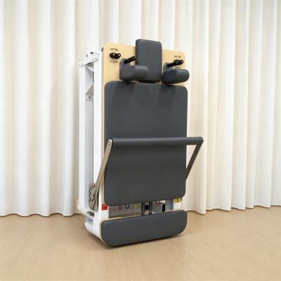 China Jaalee Portable Foldable Pilates Reformer Machine 2350x680x290mm Aluminum Alloy Home Gym for sale