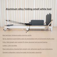 China Portable Pilates Reformer Aluminum Folding Core Bed 235x68x29cm PU for Studio for sale