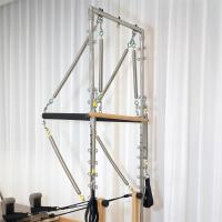 China Dual Use Half Height Pilates Frame Two In One Fitness Equipment Maple Wood 2480x680x2015mm for Gym for sale