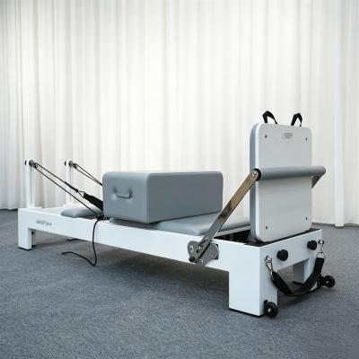 China Jaalee Beech Wood Pilates Reformer Machine 2250x630x300mm Home Gym Yoga Equipment for sale