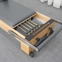 China Commercial Home Studio Pilates Reformer Machine Beech Wood 2250x630x300mm for sale