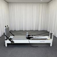 China Professional White Beech Wood Pilates Reformer 2250x630x300mm Portable for Studios for sale
