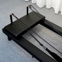 China Custom Black Aluminum Pilates Reformer 2450x630x280mm Fully Stocked for Home Commercial Studio for sale