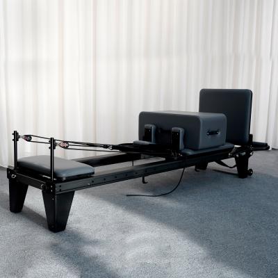 China Custom Eco Friendly Aluminum Pilates Reformer 2480x580x380mm Home Yoga Studio Set for sale