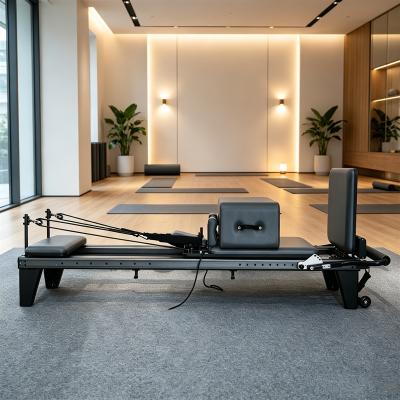 China Commercial Aluminum Pilates Reformer with Infinite Footbar 2480x580x380mm for sale