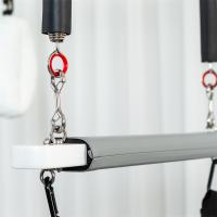 China Personal Customizable Commercial Pilates Reformer Cadillac Wood Equipment 2150x700x2160mm Studio Use for sale