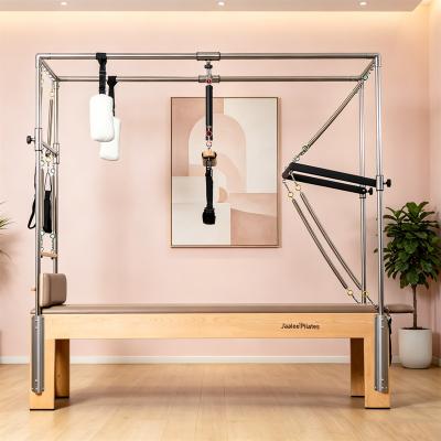 China Adjustable Maple Wood Pilates Cadillac Equipment Customized Portable For Pilates Studio for sale