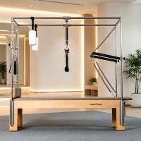 China Maple Wood Pilates Reformer Full Tower Trapeze Adjustable Gym Equipment 2150x700x2160mm for sale