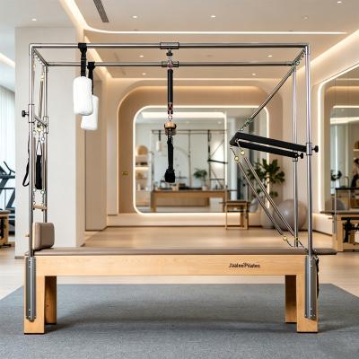 China Durable Adjustable Eco Friendly Maple Wood Cadillac Pilates Reformer Studio Custom Logo for sale
