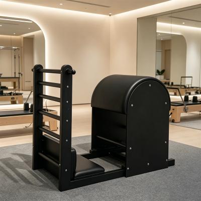 China Jaalee Wooden Metal Pilates Ladder Barrel 1200x610x980mm Durable Oak Frame Spine Corrector Customizable for sale