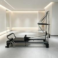 China Cold Rolled Steel Half Tower Reformer 2200x740x2030mm Aluminum Pilates Reformer for sale
