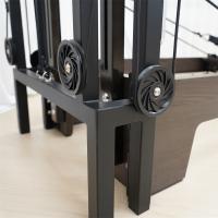 China Solid Wood Pilates Reformer with Spiral Half Trapeze Tower 304 Stainless Steel Custom Logo OEM for sale