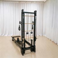China Solid Wood Pilates Reformer with Adjustable Half Tower 304 Stainless Steel Hardware Custom Frame for sale