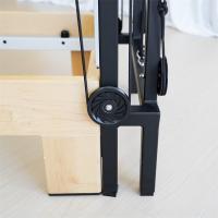 China Maple Pilates Reformer with Adjustable Half Tower Support 3 Year Warranty OEM Custom Logo for sale