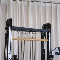 China Maple Wood Pilates Reformer with Half Tower 304 Stainless Steel Hardware for Gym Studio Home Use for sale