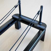 China Smooth Glide Full Track Black Aluminium Pilates Reformer Adjustable Core Workout Fitness Bed for sale