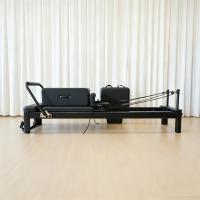 China Wholesale Matte Black Aluminum Full Track Pilates Reformer Core Bed Custom Logo Gym Training Gear for sale