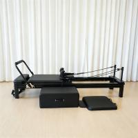 China Heavy Duty Black Aluminum Full Track Pilates Core Bed Complete Set Home & Yoga Studio Reformer for sale