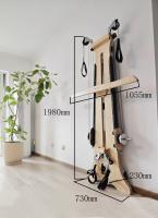 China Solid Wood Pilates Tower with Multi-grip Straps and Custom Logo for Posture Correction Fitness for sale
