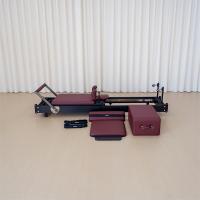 China OEM ODM Foldable Wooden Pilates Reformer Custom Logo Leather Color Solid Wood Pilates Core Bed Manufacturer for sale